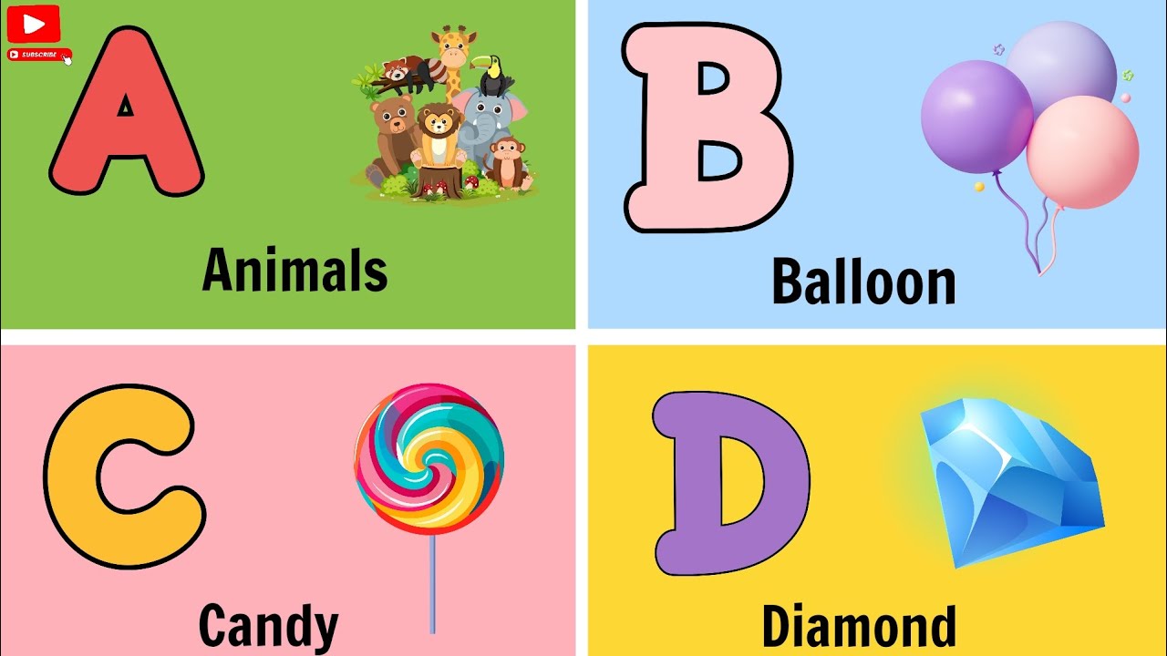 ABC with Pictures | Learn the Alphabet With Fun || ABC For Kids ...