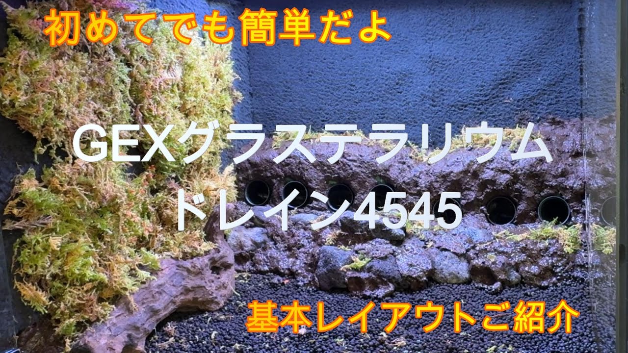 GEXグラステラリウムドレイン4545基本レイアウト紹介 - YouTube