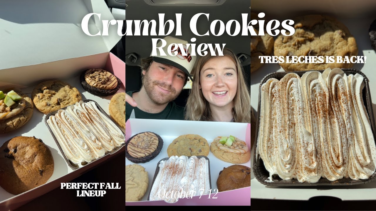 Crumbl Cookies of the week review! October 7-12 🍪 Perfect Fall Lineup 🎃 ...