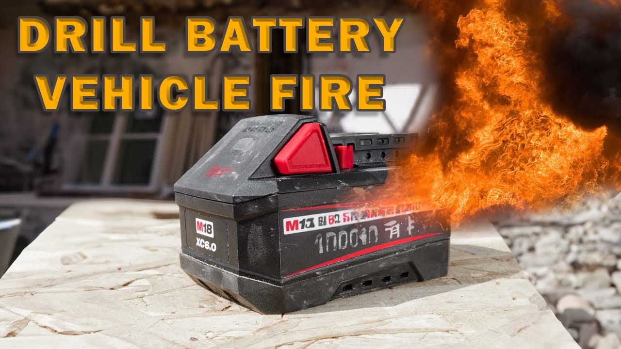 Truck Inferno: How a Drill Battery Turned a Truck into a Fireball - YouTube