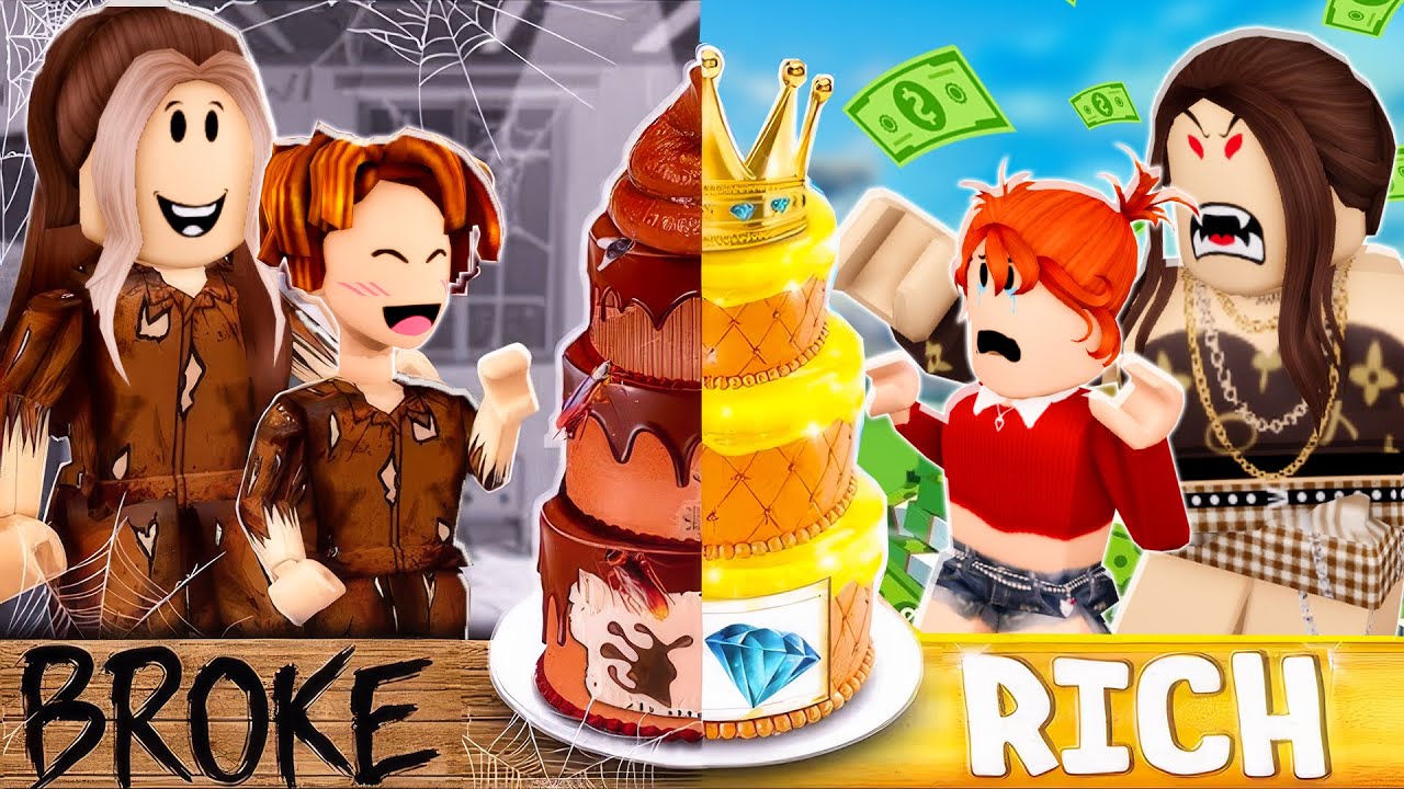 ROBLOX Brookhaven 🏡RP - FUNNY MOMENTS: Rich vs Poor Birthday Cake, Who ...