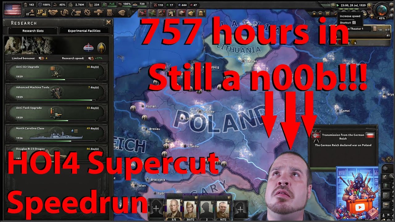 HOI4 Supercut Speed Run Still a noob after 757 hours Speed Run Vanilla ...