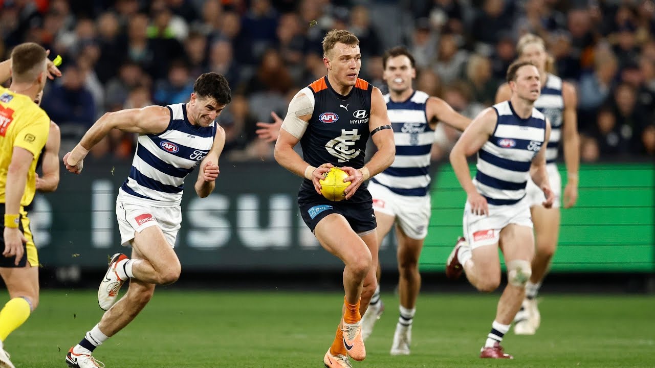 Patrick Cripps - AFL 2024 Round 15 Highlights - Carlton vs Geelong ...