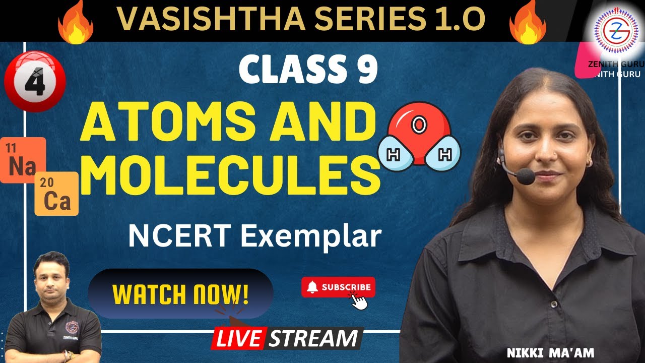 Atoms and Molecules | NCERT EXemplar Solution | Part - D | Class 9 | By ...
