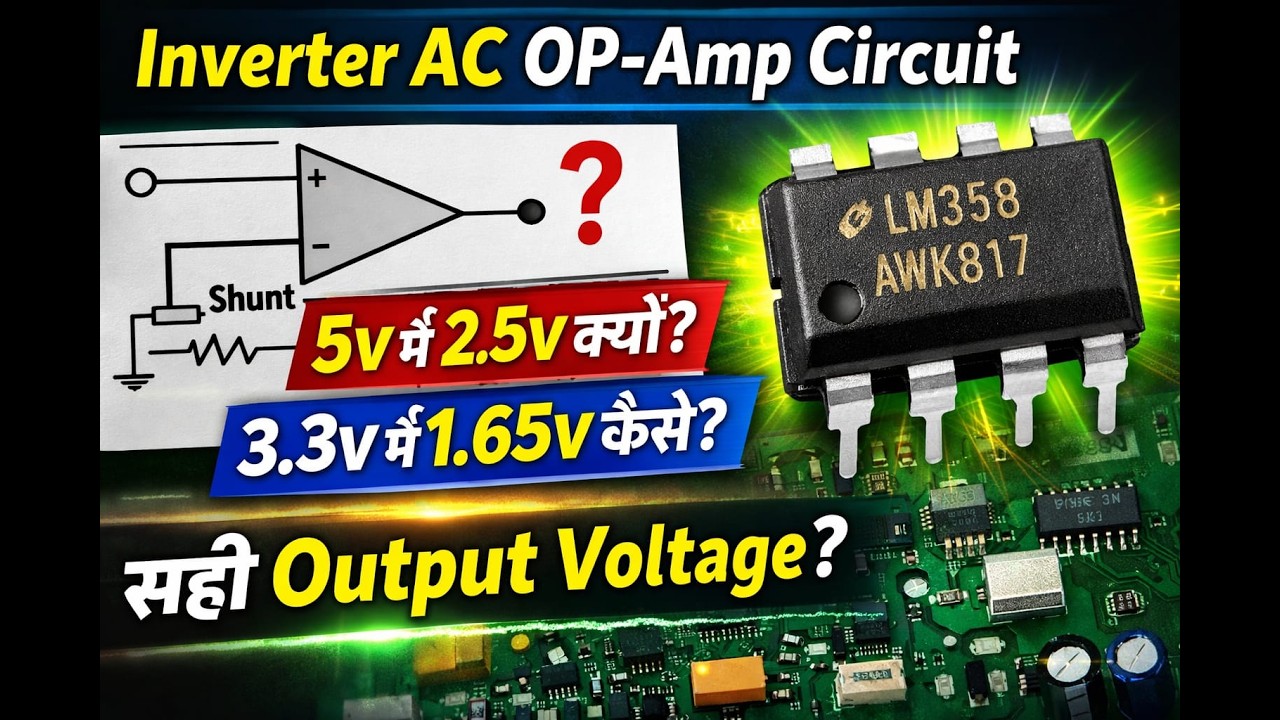 Inverter AC OP-Amp Output Voltage Explained | 5V में 2.5V क्यों? | 3.3V ...