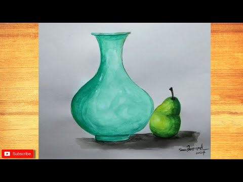 Still Life Drawing for Beginners Easy step by step with poster color ...