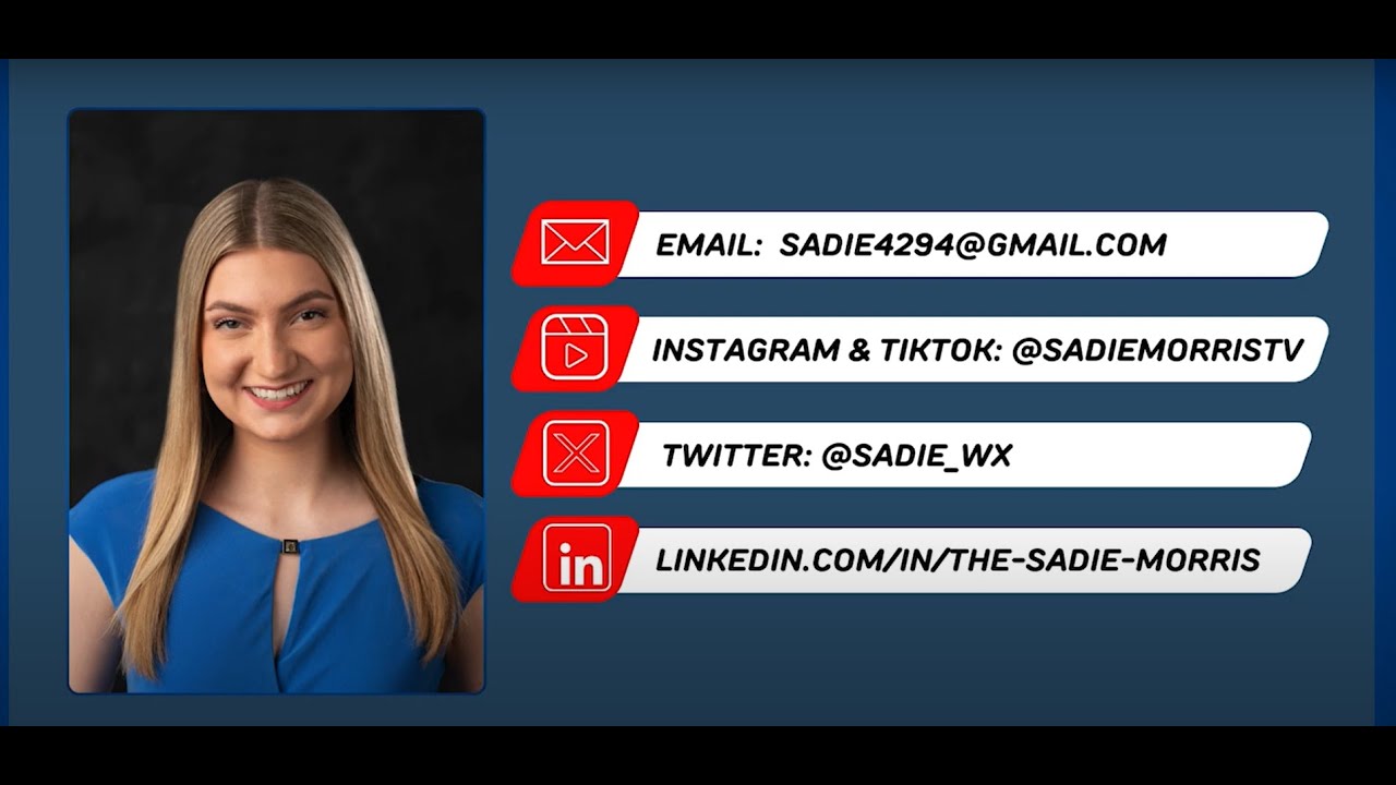 Sadie Morris - May 2024 - Weather Reel at WCBI - YouTube