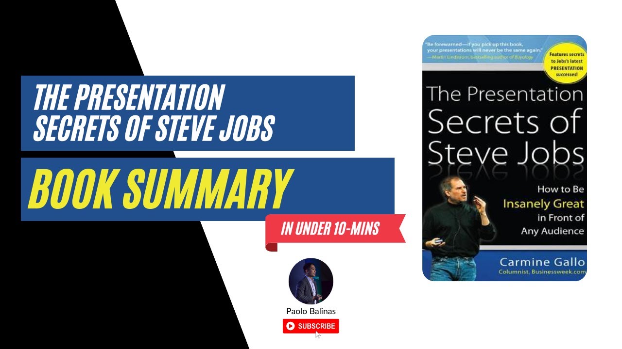 The Presentation Secrets Of Steve Jobs Summary YouTube The Presentation Secrets Of Steve Jobs Summary YouTube