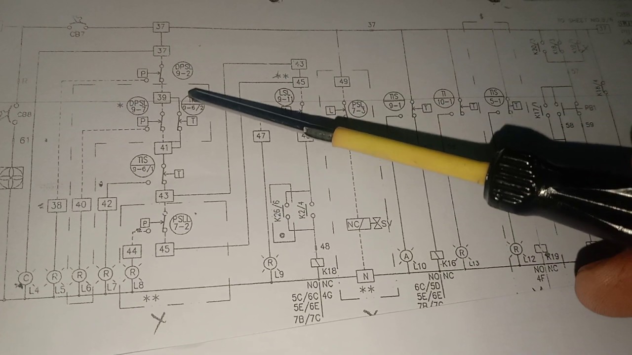 How to read control wiring drawings (part 5) - YouTube