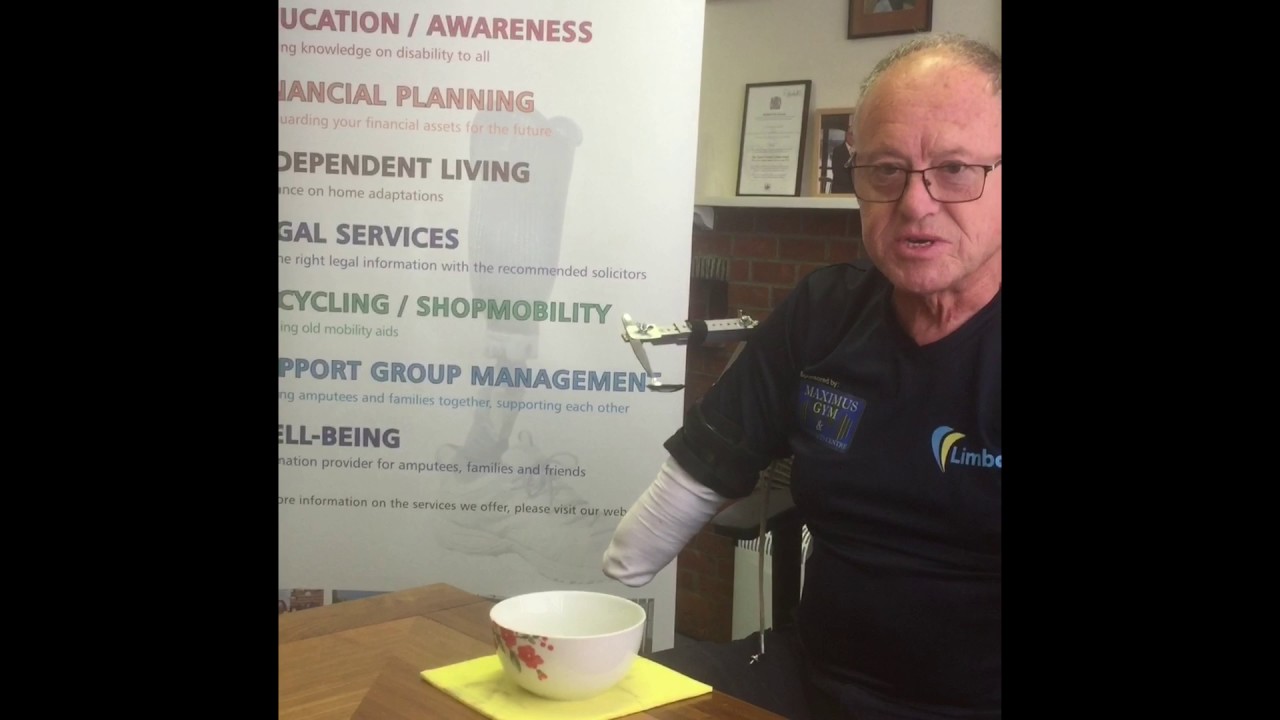 EATING AID TO ASSIST UPPER ARM AMPUTEES - YouTube