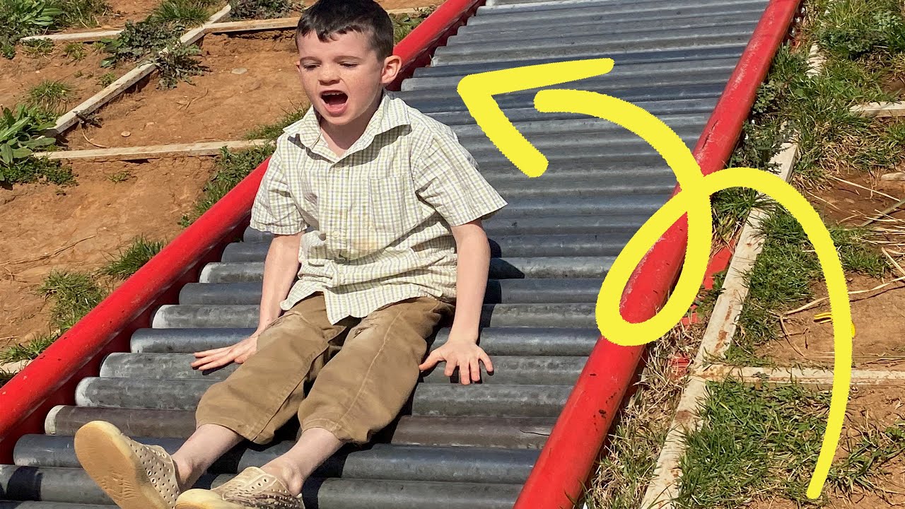 Really Big ROLLER Slide.. the original old school roller slide! - YouTube