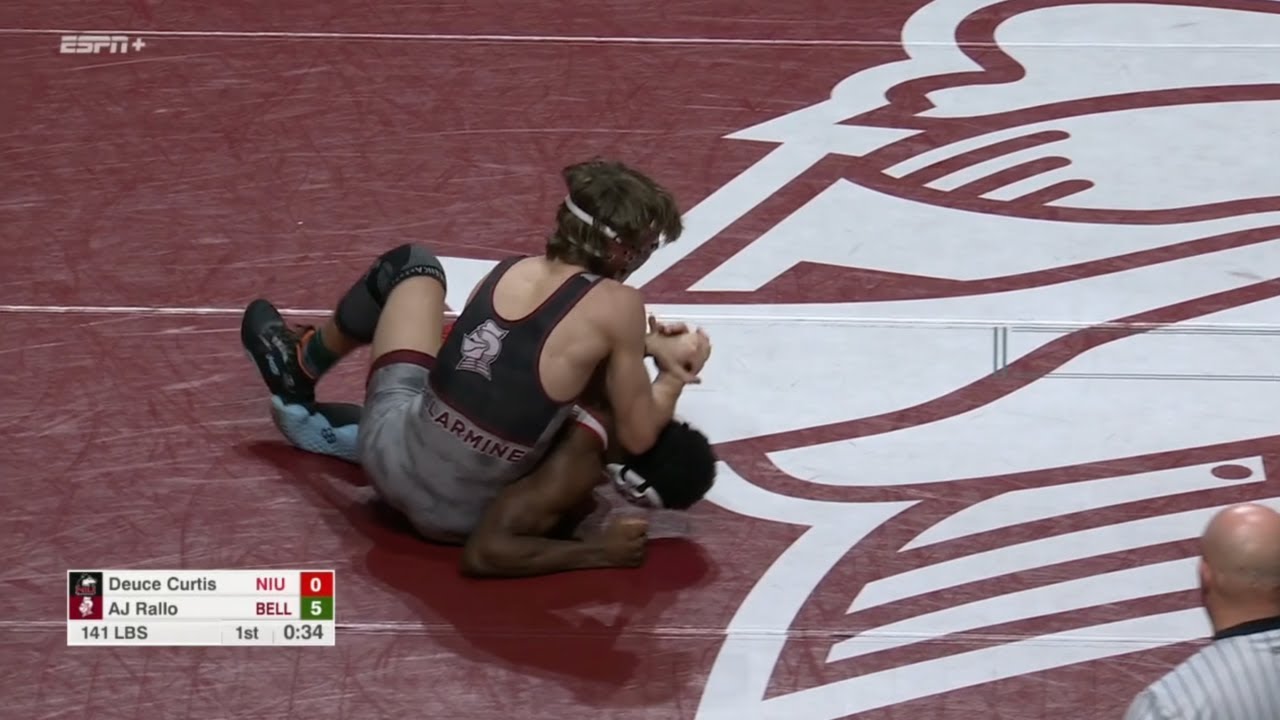 141lbs AJ Rallo (Bellarmine) vs Charles Curtis (Northern Illinois ...