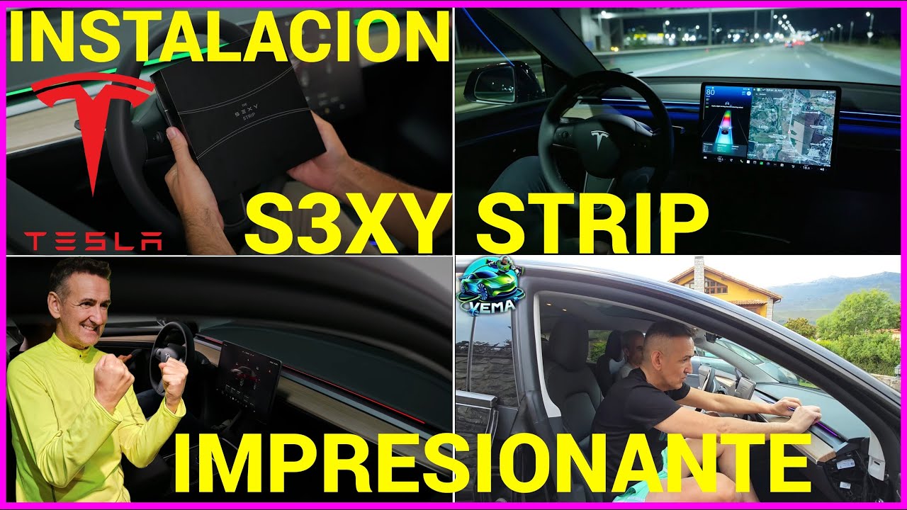 Cómo instalar la S3XY STRIP de Enhauto en tu Tesla Model 3 o Model Y ...