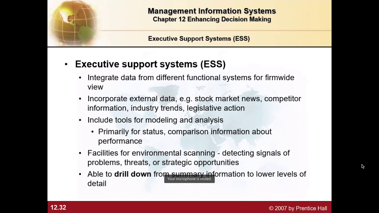 CA 304 Executive Support Systems - YouTube