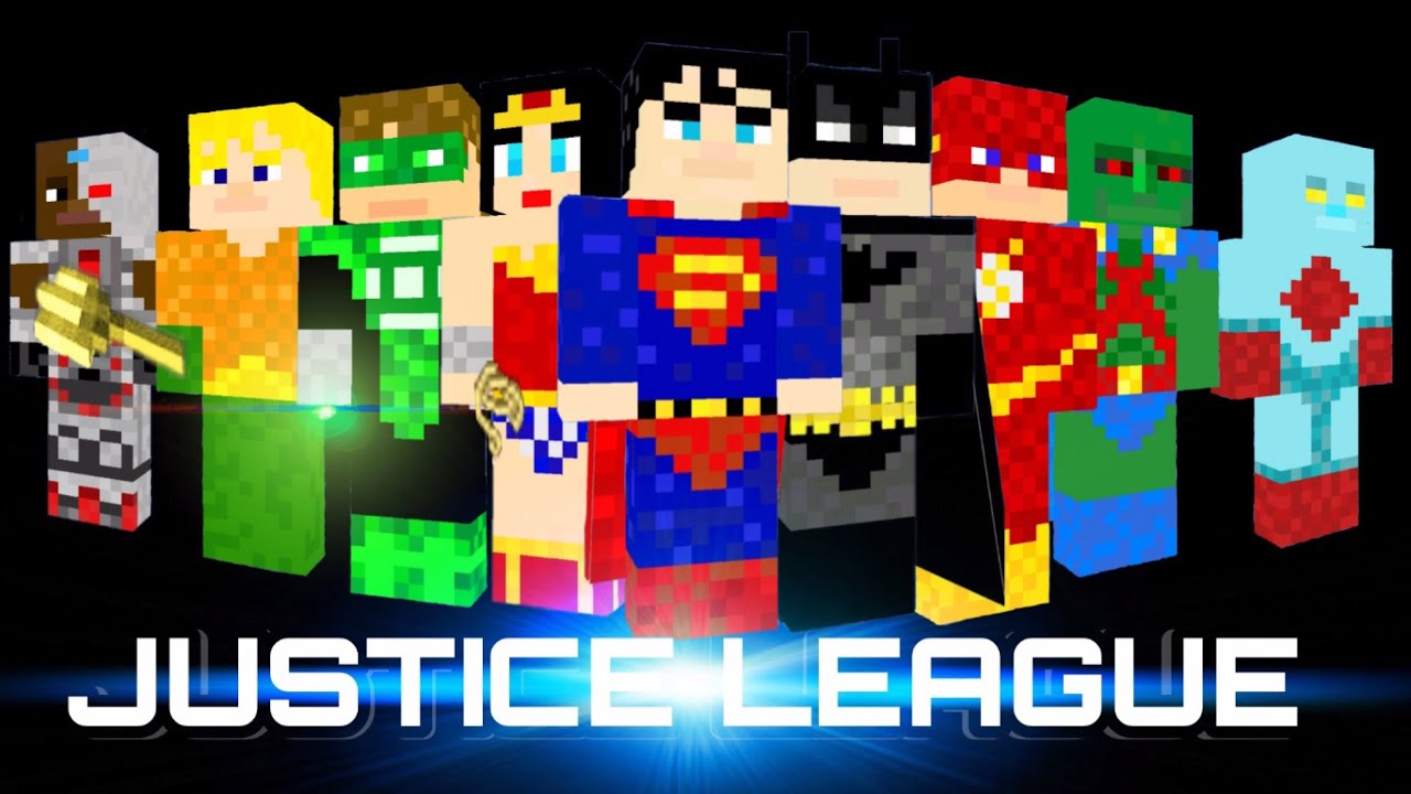 Justice League Minecraft Skin Characters - YouTube