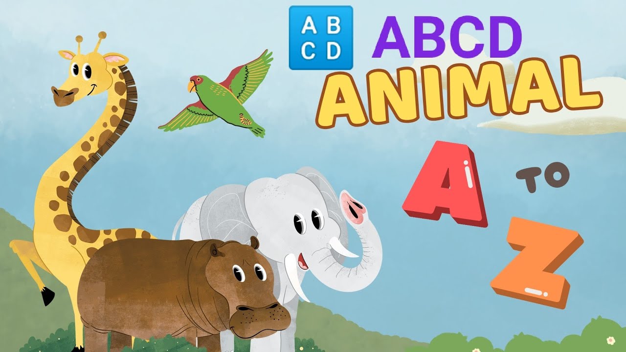 ABCD 🔠 || A TO Z | ALL animal ABCD #allkisdabcd #abcdrhymesforkids ...