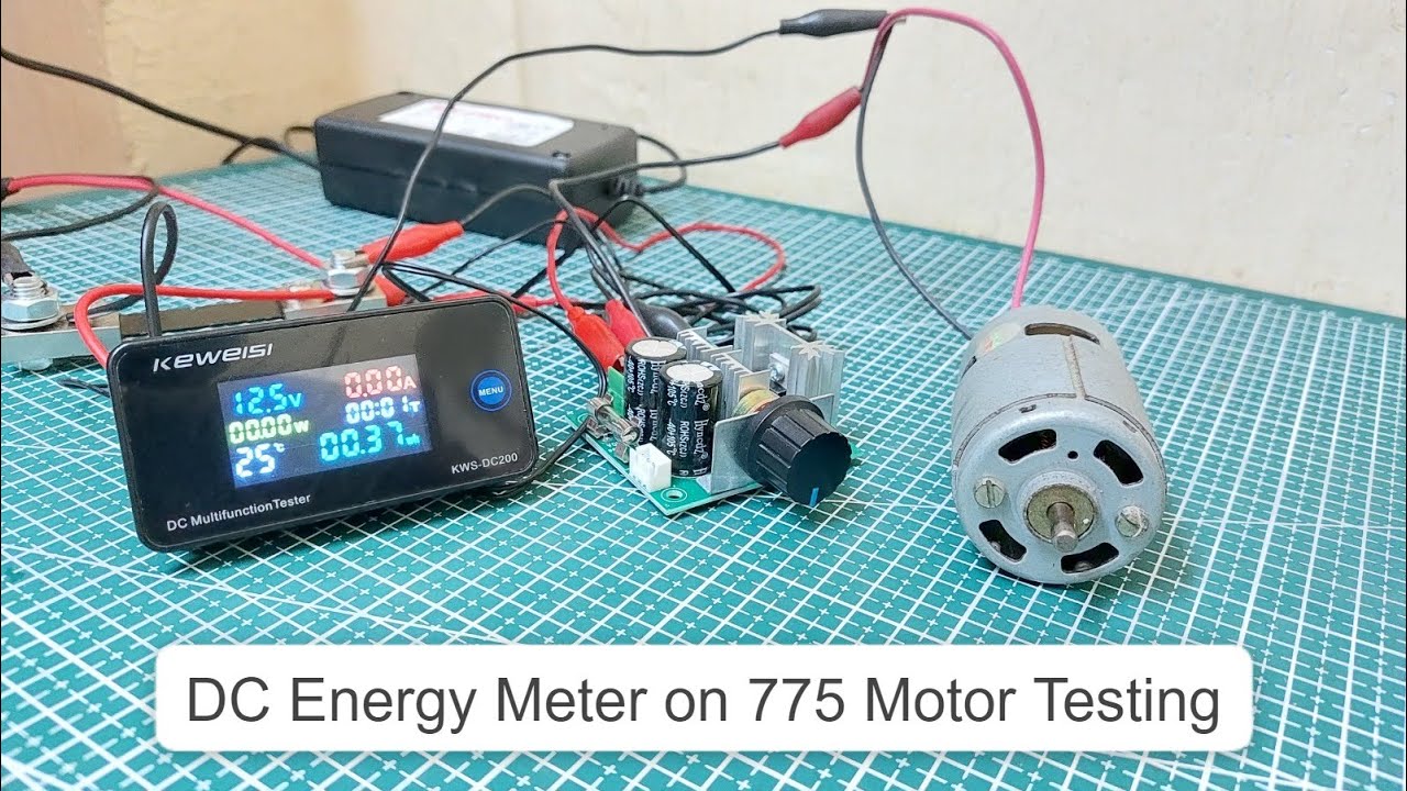 Energy Meter DC 775 Motor Power Calculation, 10A PWM Speed Controller ...