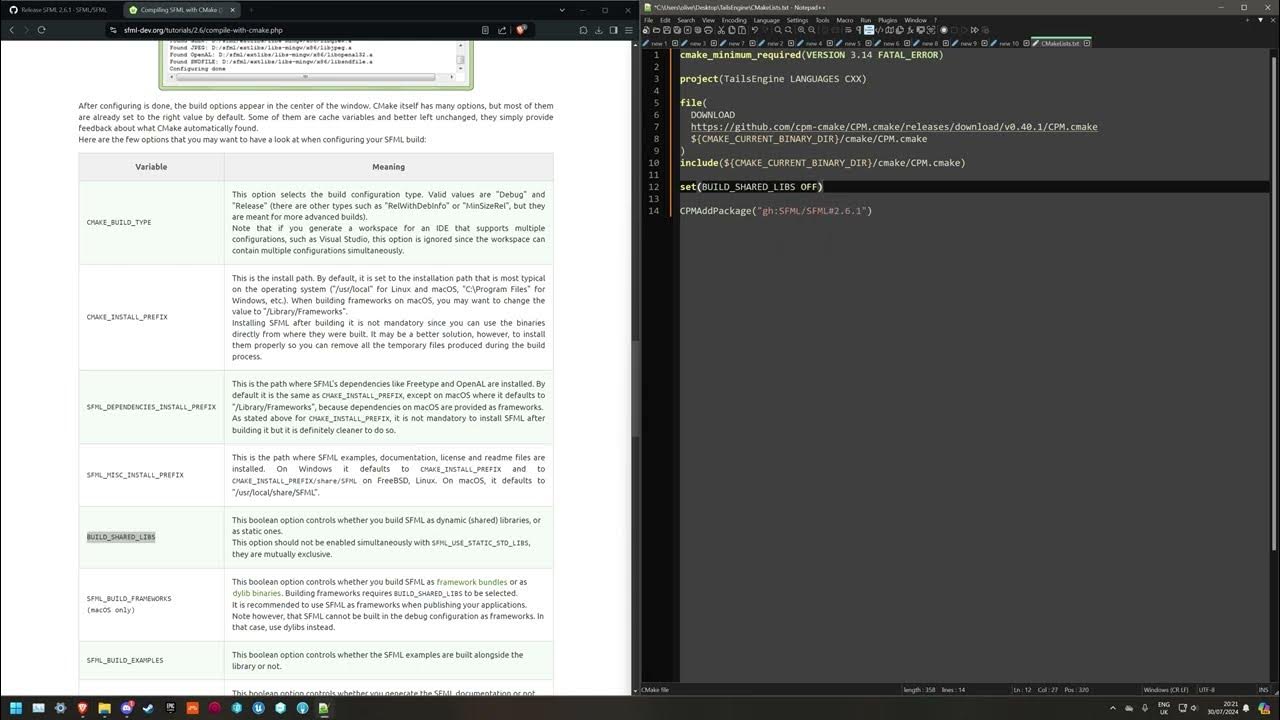 Remaking my C++ game engine (SFML & CMake) - YouTube