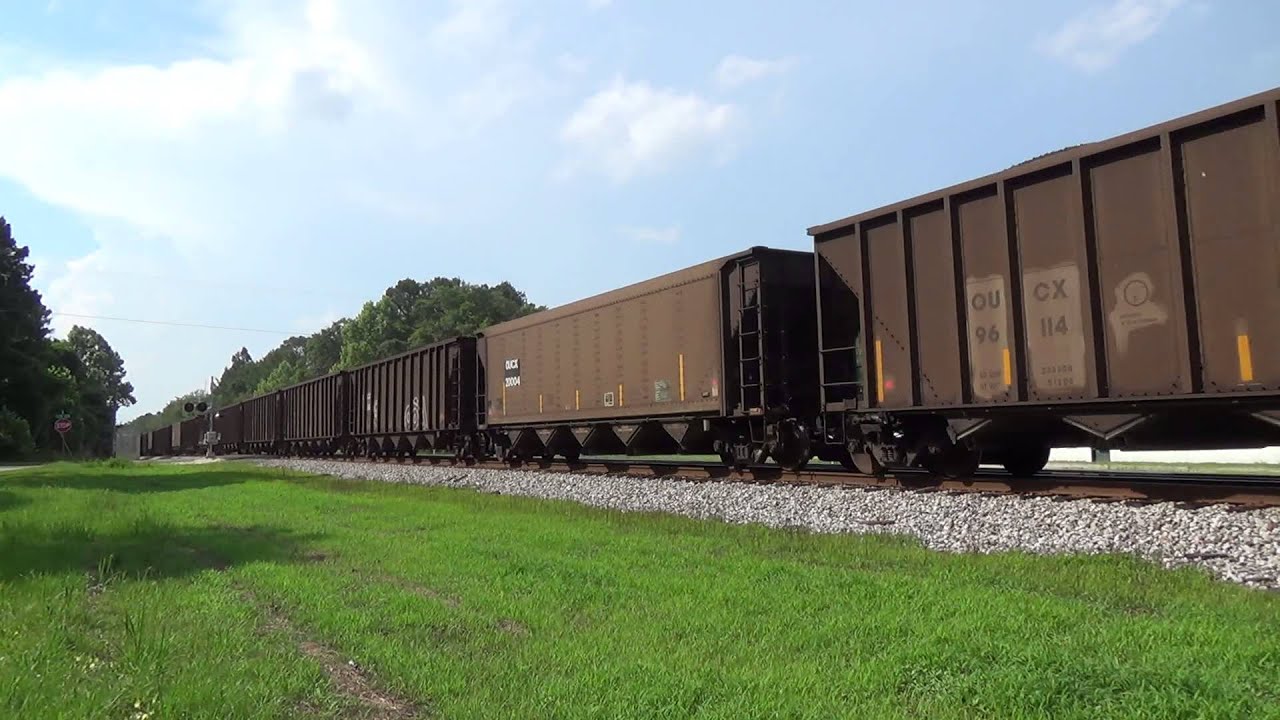 CSX 946 5016 and 8725 lead the N172 20 SB at Hilliard - YouTube