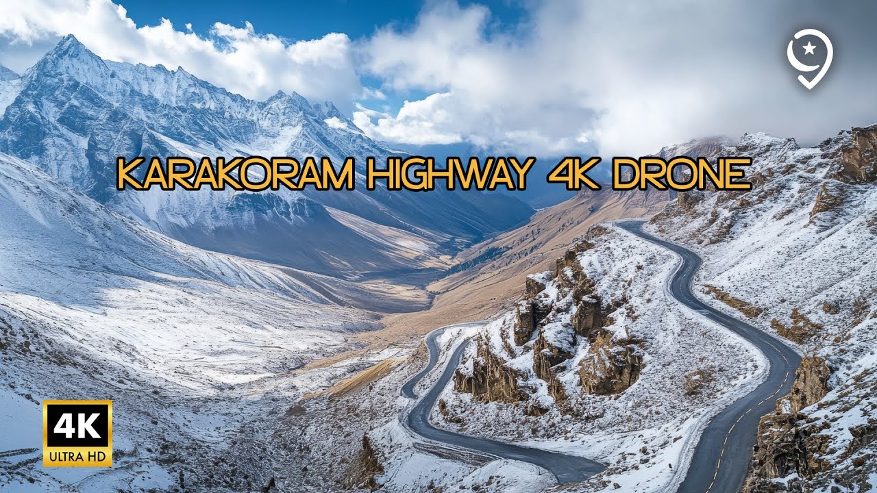 Experience the BREATHTAKING Karakoram Highway in 4K Drone View - YouTube