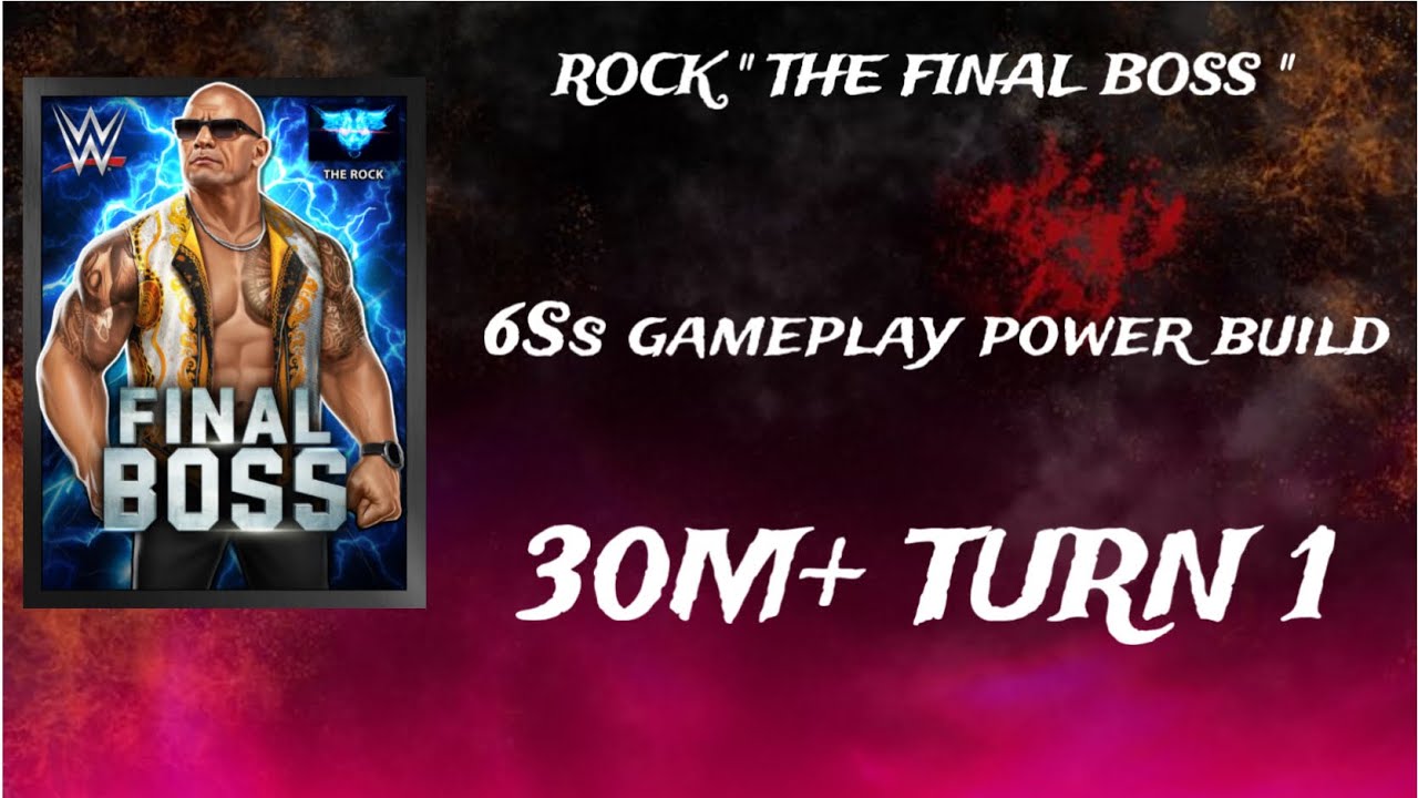 Rock “The final Boss” 6SS Gameplay | Power Gem basic Build for Higher ...