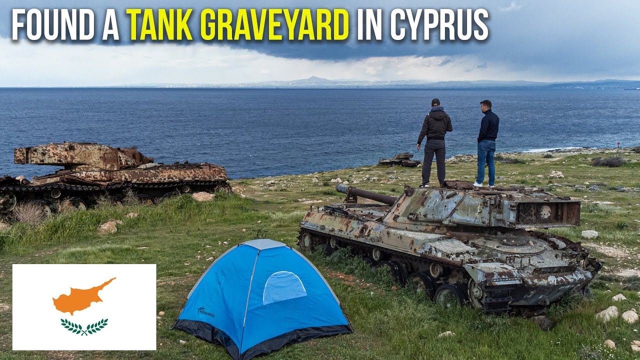 ABANDONED | Found a TANK GRAVEYARD in Cyprus - YouTube