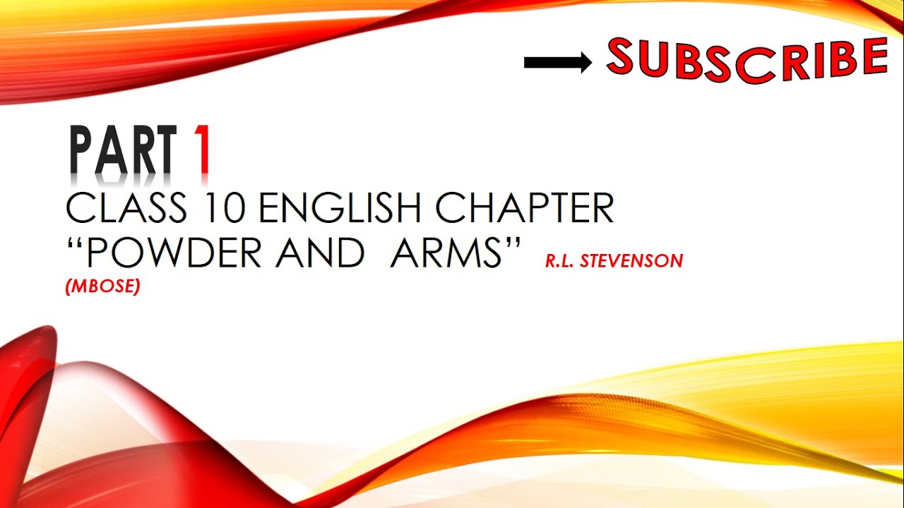 MBOSE Class 10 English Powder And Arms R L Stevenson Question mbose-class-10-english-powder-and-arms-r-l-stevenson-question