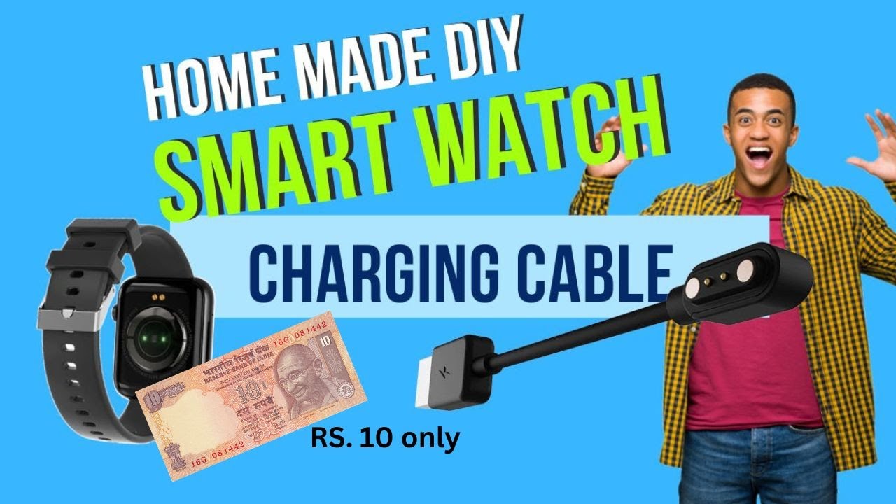 How to make Smart watch charging cable at home | DIY | 100% works ...