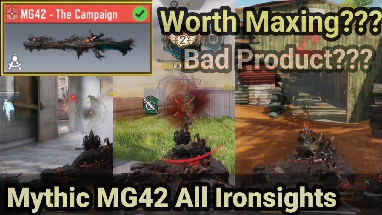 ALL Mythic MG42 Iron Sights To Find The Best - YouTube