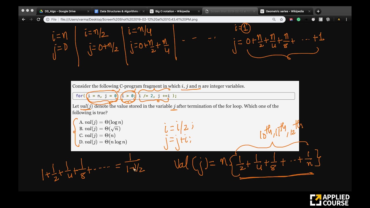 Solved Problem 7: : Big O, Theta, Omega Notation - YouTube