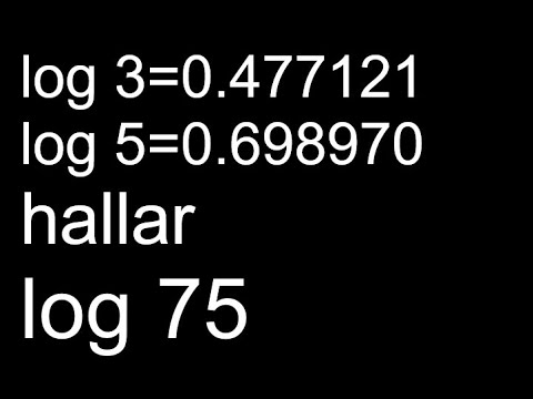 log 3=0.477121 log 5=0.698970 hallar log 75 logaritmos calculo con ...