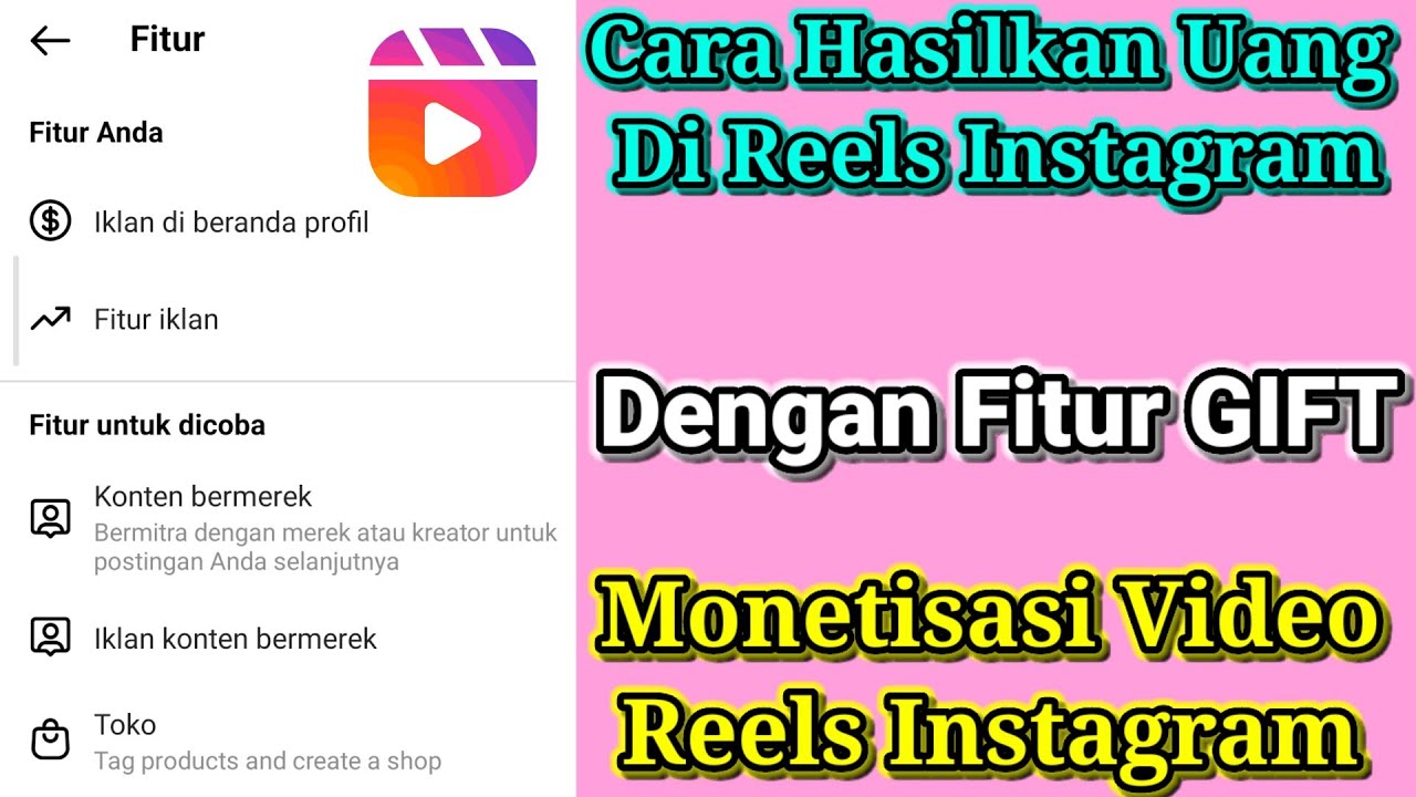 Cara Hasilkan UANG di REELS Instagram Lewat Fitur GIFT | Monetisasi Reels Instagram - YouTube