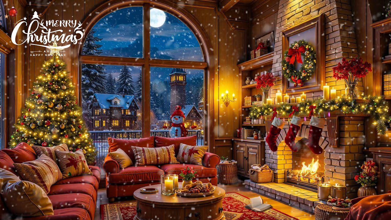 Peaceful Christmas Music for Relaxation 🎄 Beautiful Christmas Ambience ...