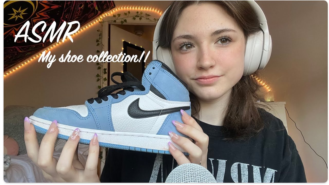 ASMR with my shoe collection! | tapping & scratching - YouTube