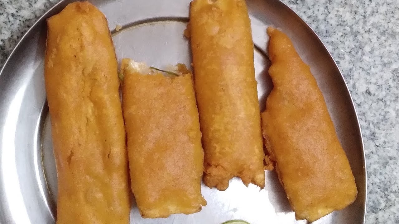 tea time snack #tasty Raw Banana Bajji# how to make bajji - YouTube