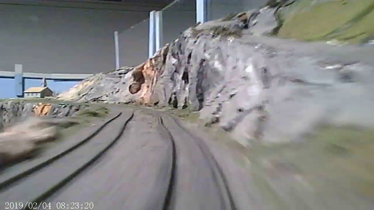 GoPro attached to a model train - YouTube