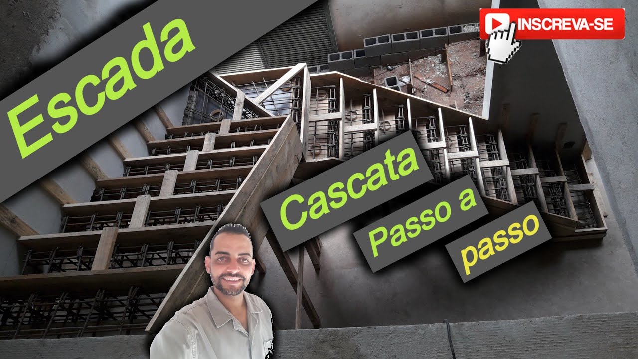 Escada de Concreto Cascata passo a passo - YouTube