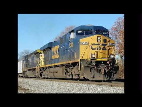 CSX ES40DC #5385’s Awesome Narrow Font K5HL w/ 2-Piece 1L - YouTube