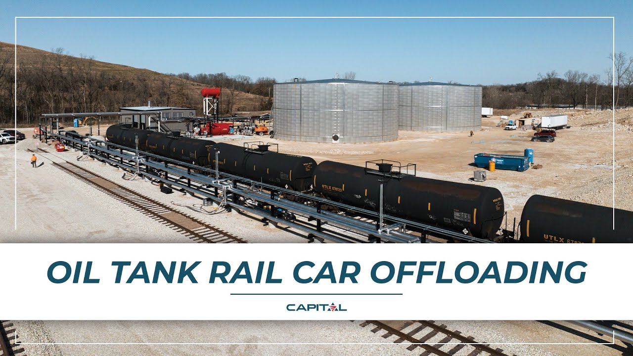 Oil Tank Rail Car Offloading - YouTube