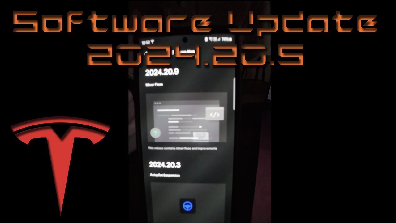 Tesla Software Update 2024.20.9 done remotely, minor fixes! - YouTube