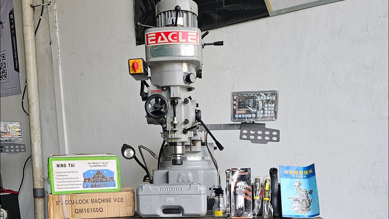 Mesin Milling EAGLE SW-5S / Hna Machinery - YouTube