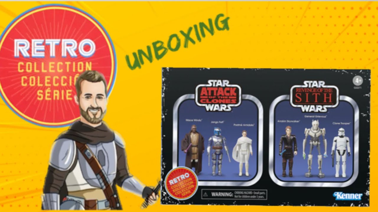 Star Wars Retro Collection Attack of the Clones / Revenge of the Sith ...