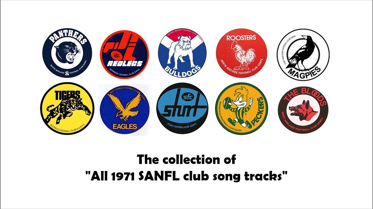 SANFL: ALL 1971 Club Song Tracks (Happy 50th Birthday) - YouTube