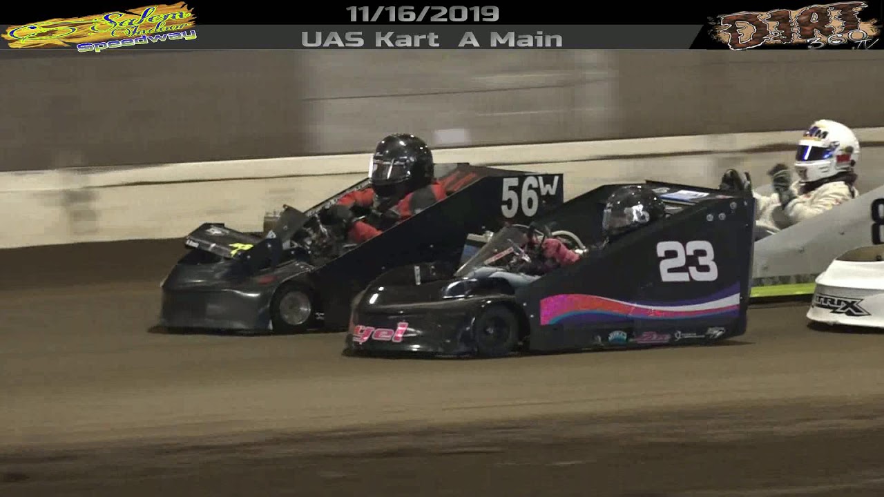 Salem Speedway UAS Kart A main 11 17 2019 - YouTube