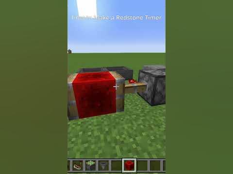 How to Make a Redstone Timer (Minecraft Tutorial) - YouTube