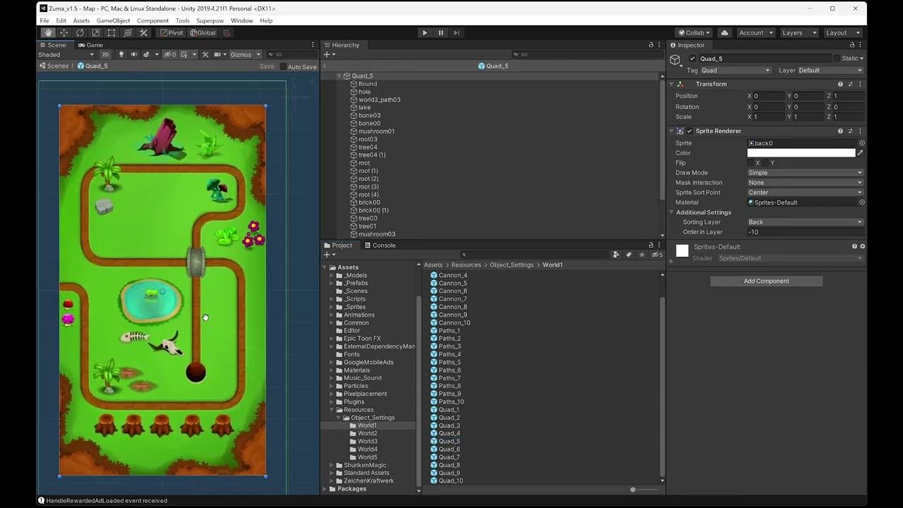 Marble Zuma Unity: Analyze levels that have 2 paths or a bridge - YouTube