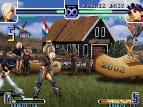 KOF 2002 angel 100% (no infinite) - YouTube