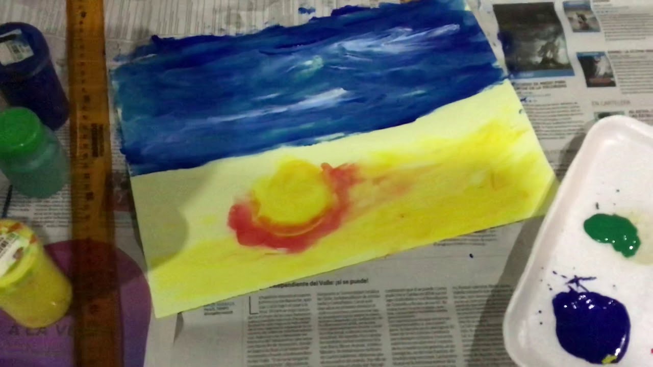 Actividad pintando con tempera grado 4 - YouTube