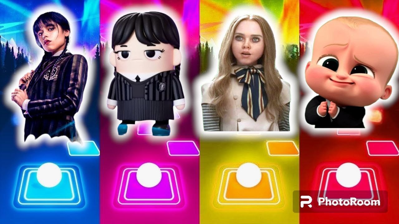 WEDNESDAY ADDAMS vs WEDNESDAY CARTOON MEME vs ME3GAN vs BABY BOSS ...