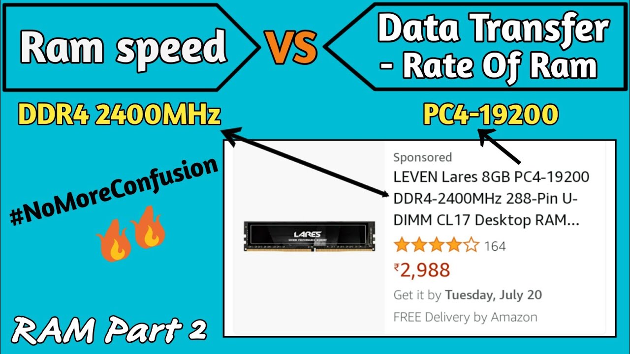 what is Ram Speed and Data Transfer Rate / Ram buying guide - part 2 ...